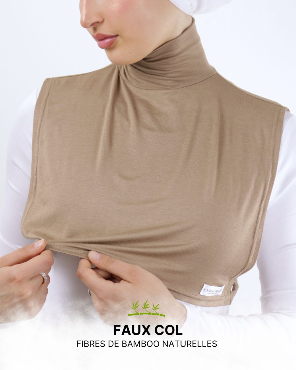 Faux Col Premium en fibres de bambou - LAMISHIJAB® Création
