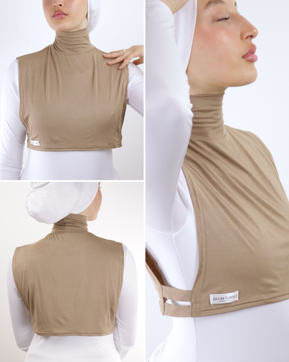 Faux Col Premium en fibres de bambou - LAMISHIJAB® Création