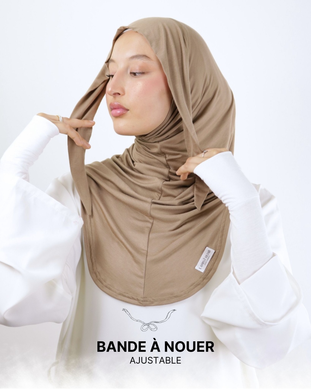 Maxi cagoule à nouer polyvalente en fibres de bambou – LAMISHIJAB® Création