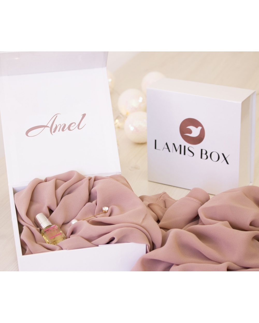Box hijab pas cher | Coffret cadeau hijab personnalisé | Lamis Box