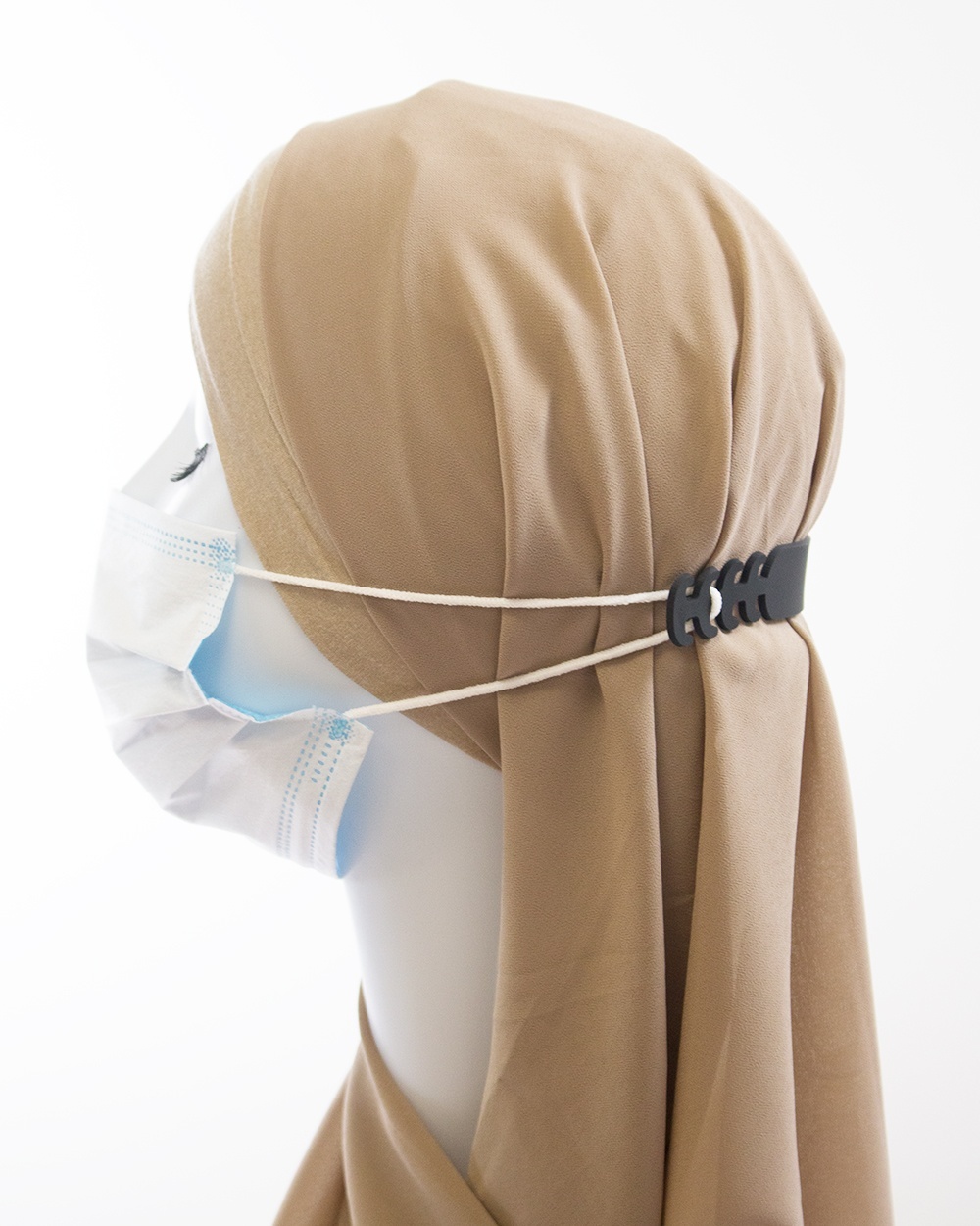 Mask attachment for hijab
